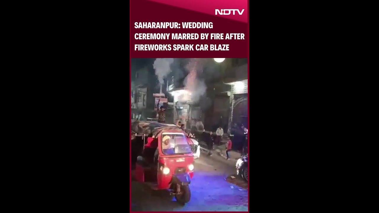 Video: Man Bursts Crackers From Car's Sunroof, Runs As It Catches Fire Video: Man Bursts Crackers From Car's Sunroof, Runs As It Catches Fire