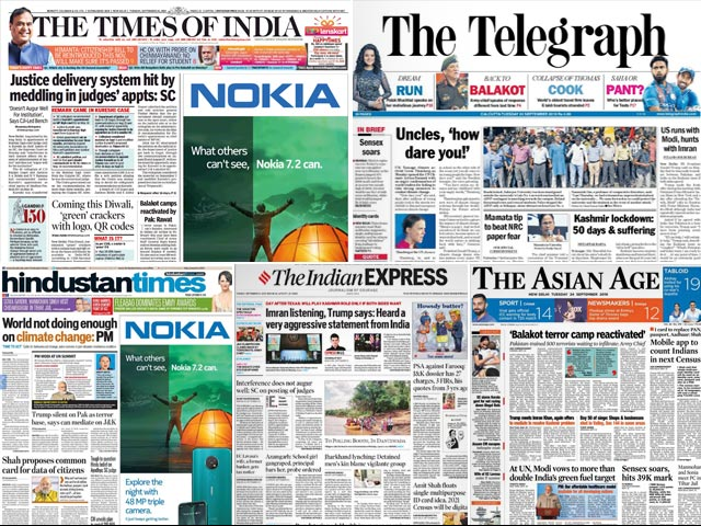 PM Modi Saying World Needs To Act Now On Climate Change Headlines Front ...