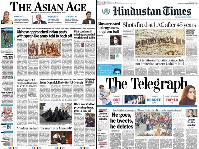 Newspaper Headlines: Shots Fired At Line Of Actual Control After 45 ...