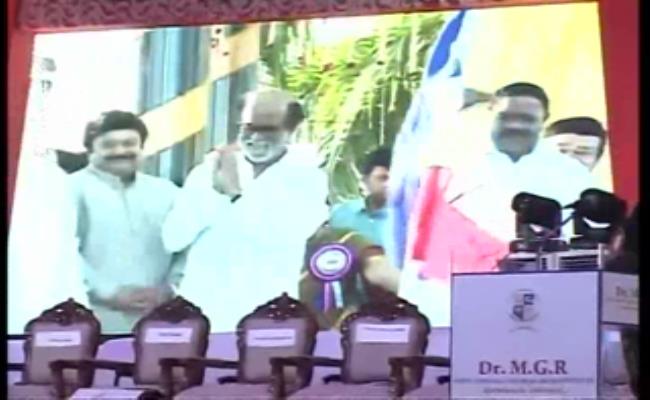 Rajinikanth Inaugurates MGR Statue, To Deliver Debut Speech Soon