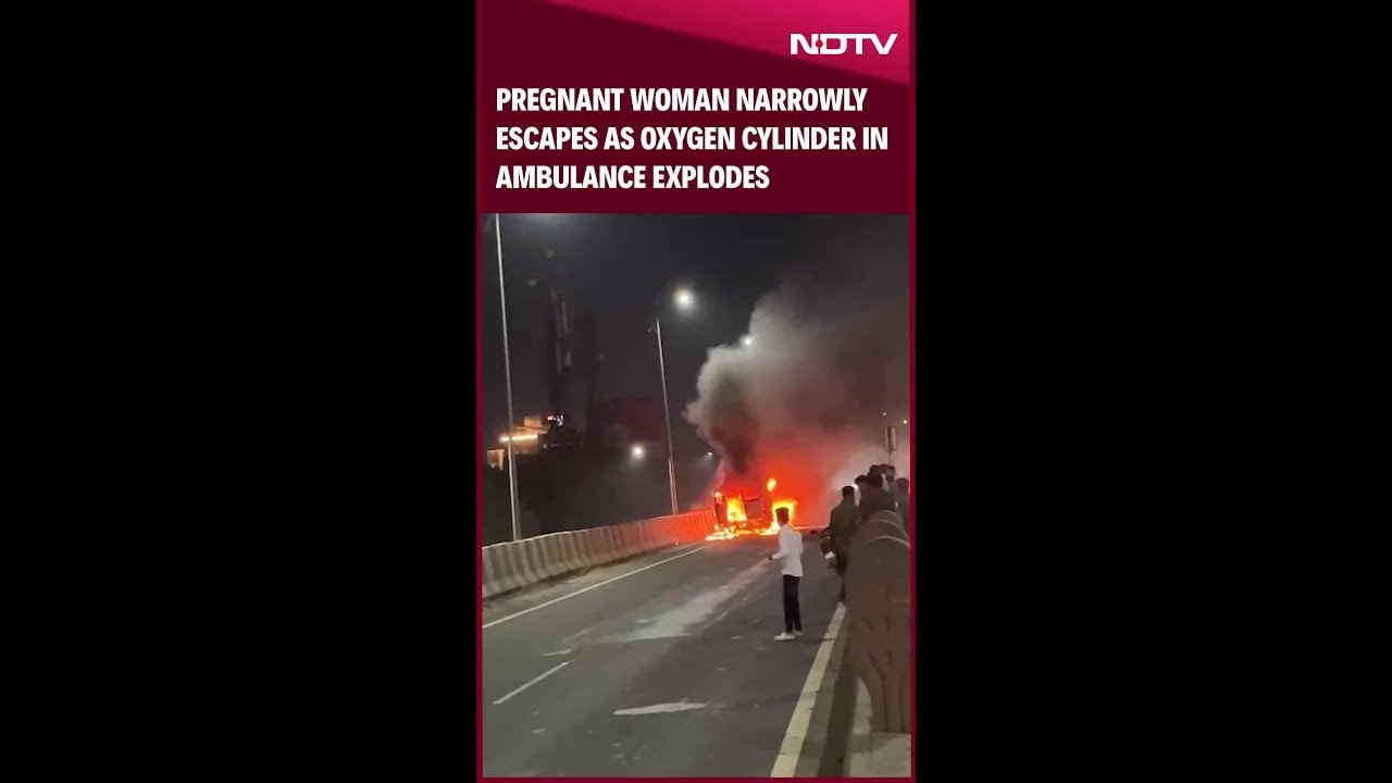 Pregnant Woman Escapes As Oxygen Cylinder In Ambulance Explodes