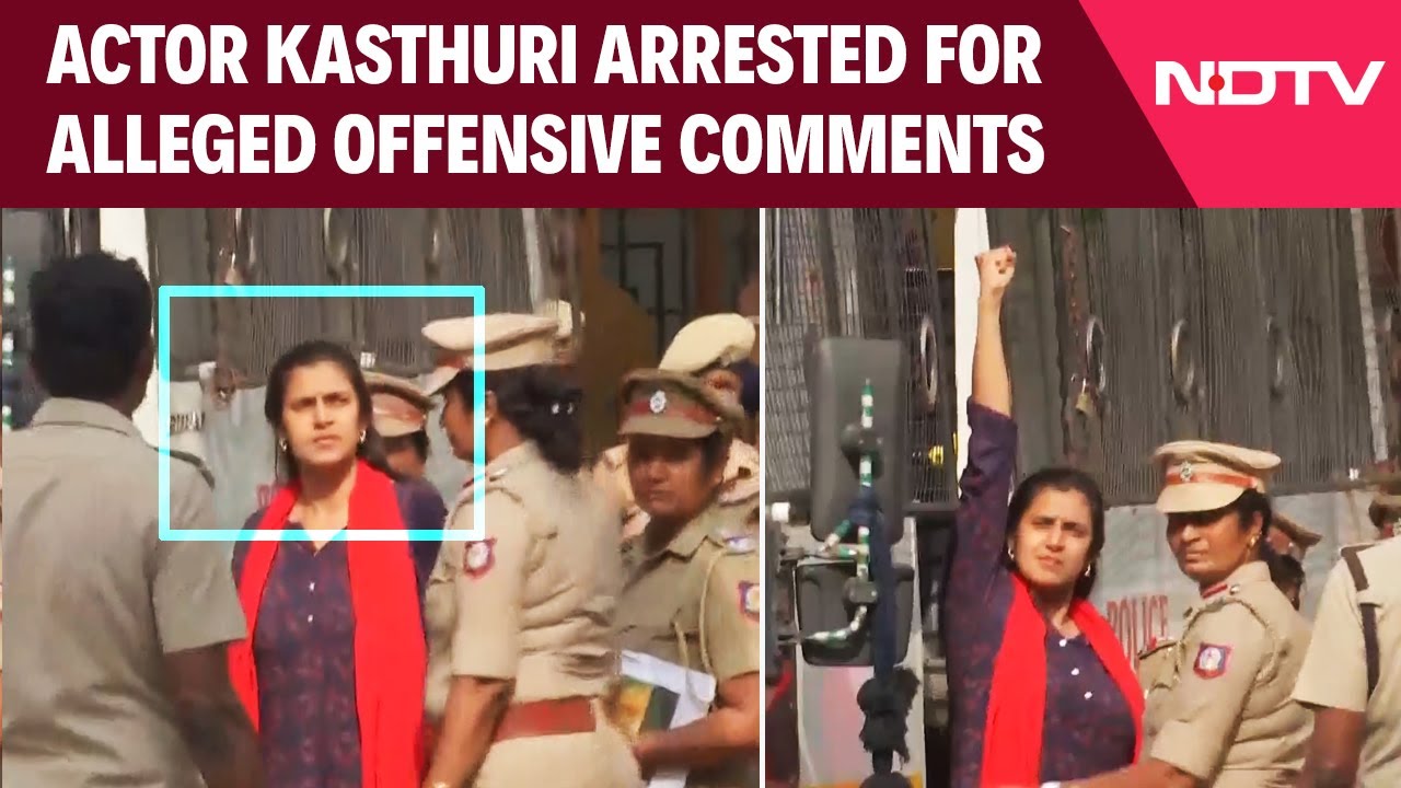 Actor Kasthuri Shankar Arrested For Over Alleged Telugu Hate Speech