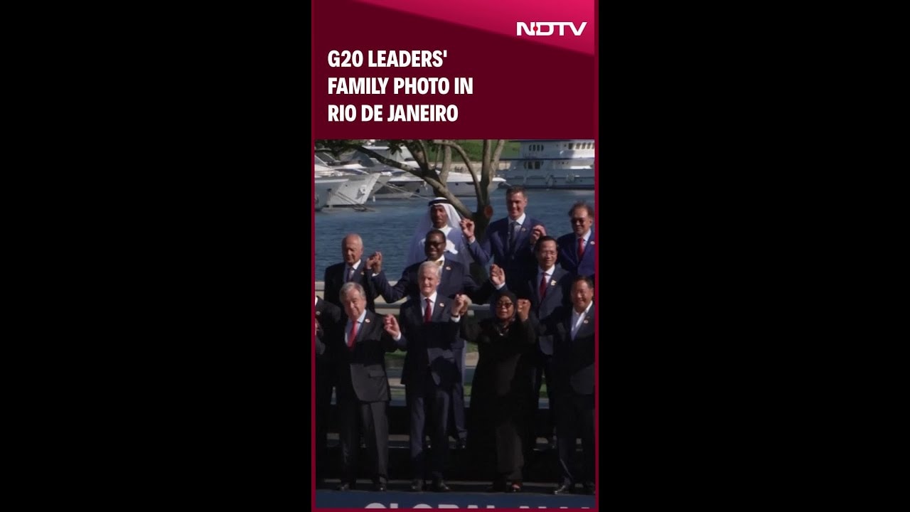 G20 Summit 2024: G20 Leaders Gather For Family Photo In Rio De Janeiro