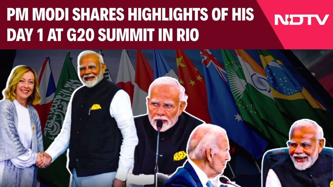 PM Modi Shares Exclusive Visuals Of His 'Action-Packed' Day 1 At G20 Summit