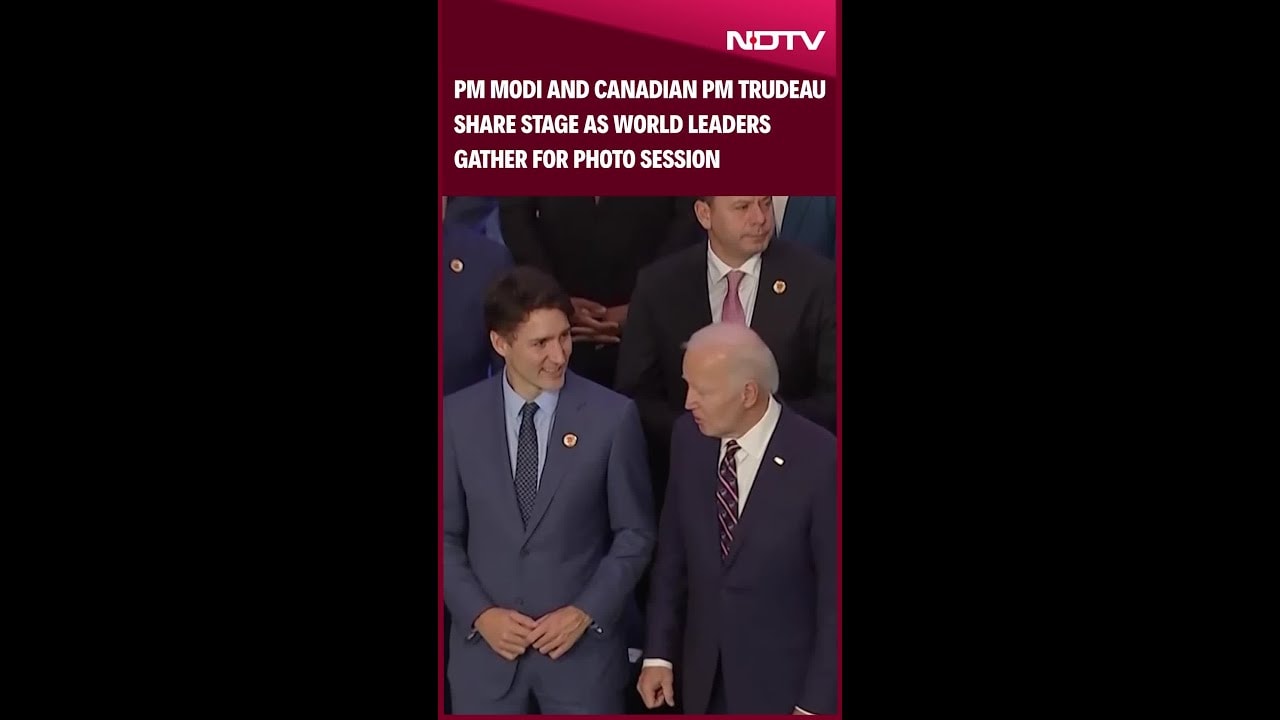 PM Modi, Canadian PM Trudeau Share Stage As World Leaders Gather For ...