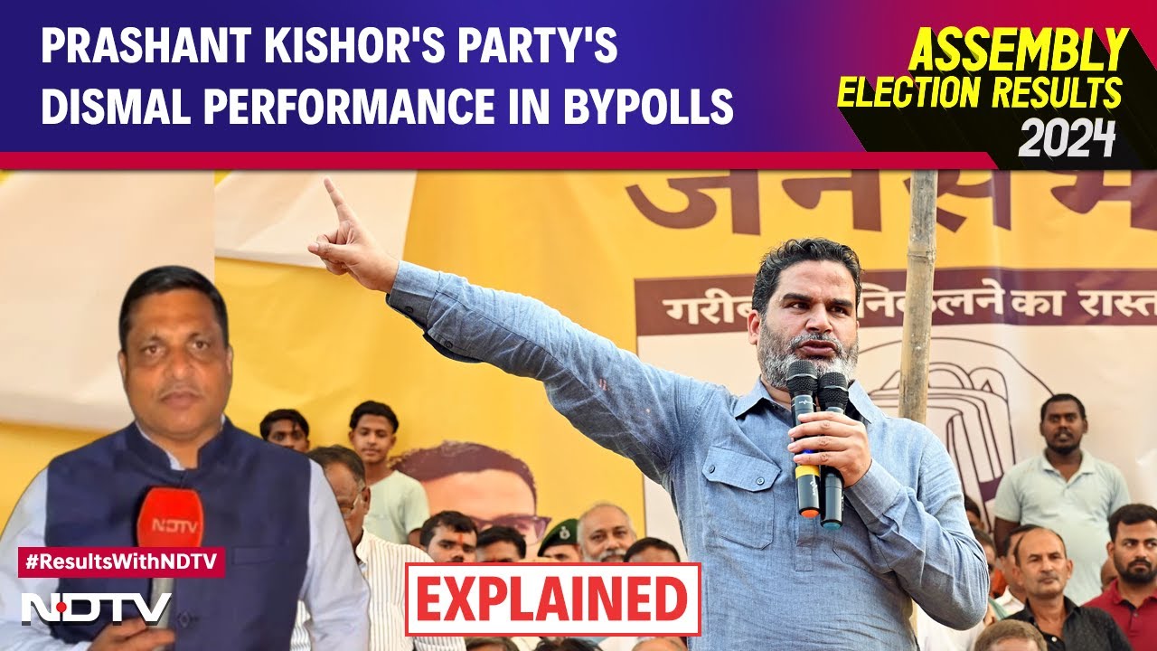 Prashant Kishor | Prashant Kishor's Party's Dismal Performance, NDA Sweeps Bihar Bypolls