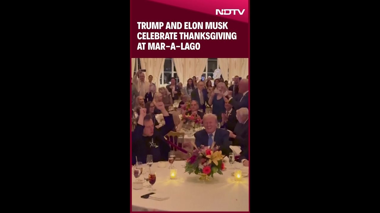 Elon Musk Celebrates Thanksgiving With Donald Trump
