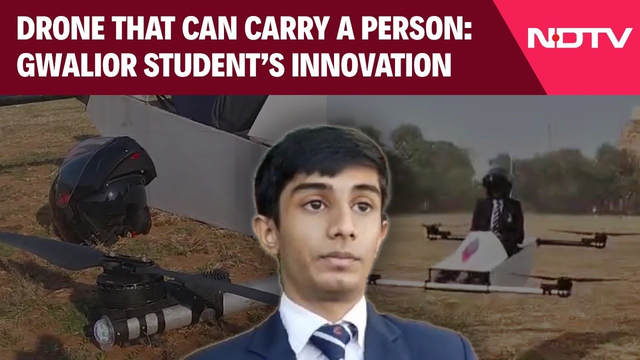 Drone capable of carrying a person store