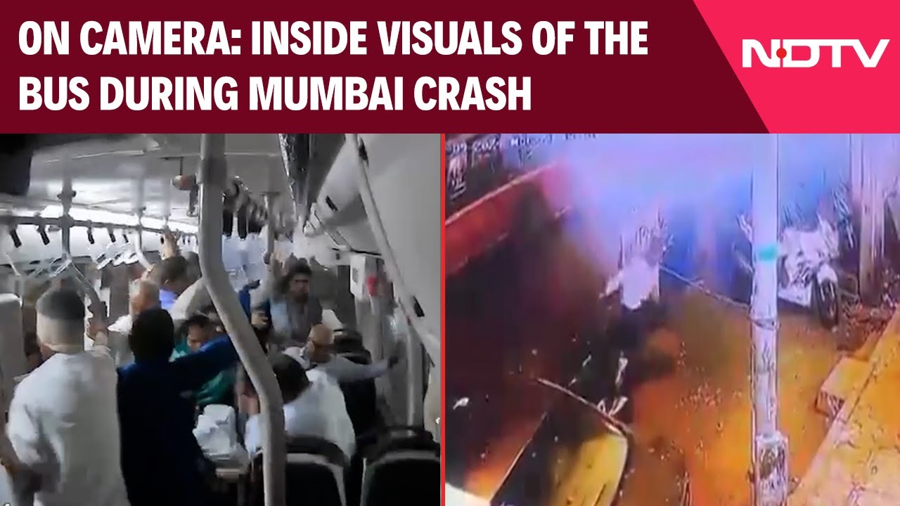 Mumbai Bus Accident Latest Video | Video Emerges From Inside Bus During ...