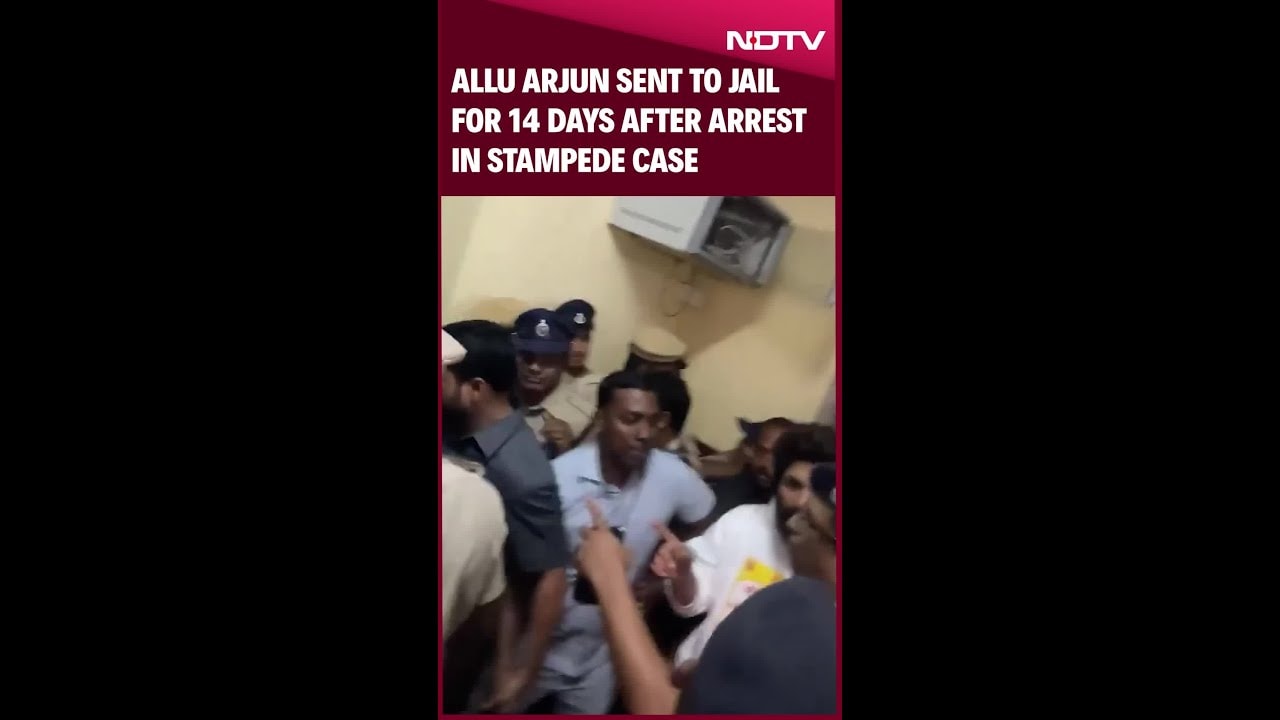 Allu Arjun Sent To Jail For 14 Days After Arrest In Sandhya Theatre ...