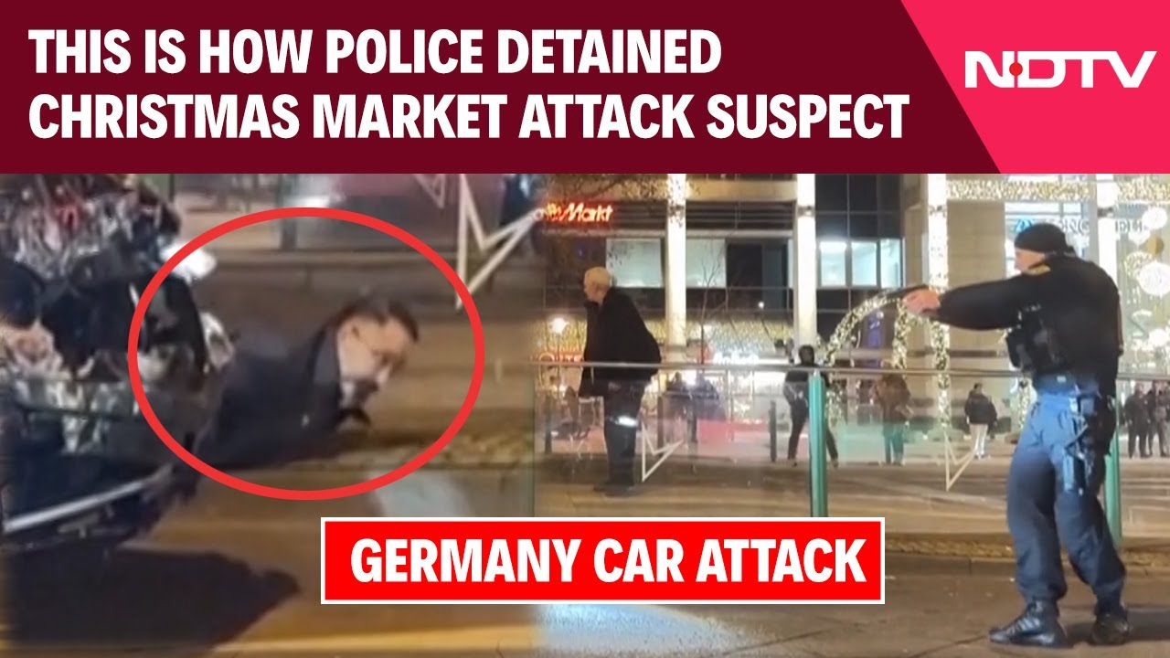 Video Shows German Police Detaining Christmas Market Car Attack Suspect
