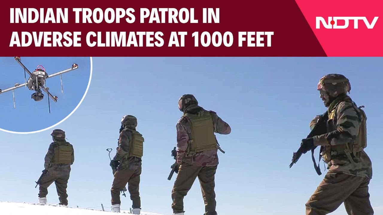 Indian Troops Patrol In Adverse Climates At 1000 Feet Along LOC Border ...