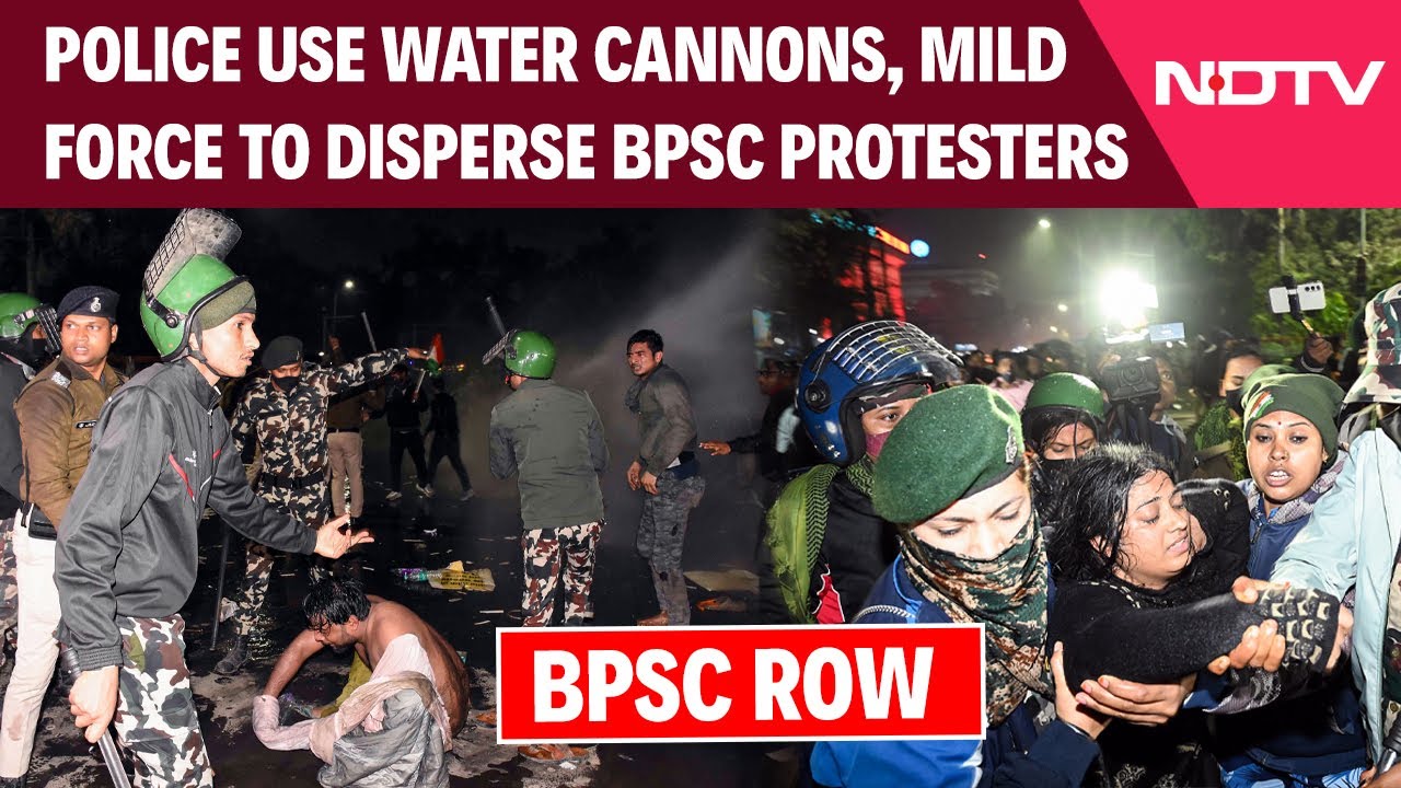 Police Use Water Cannons To Disperse Bpsc Protesters, Officials Deny ...