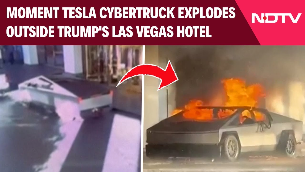 Cybertruck Blast Video | Cybertruck Loaded With Fuel, Fireworks ...