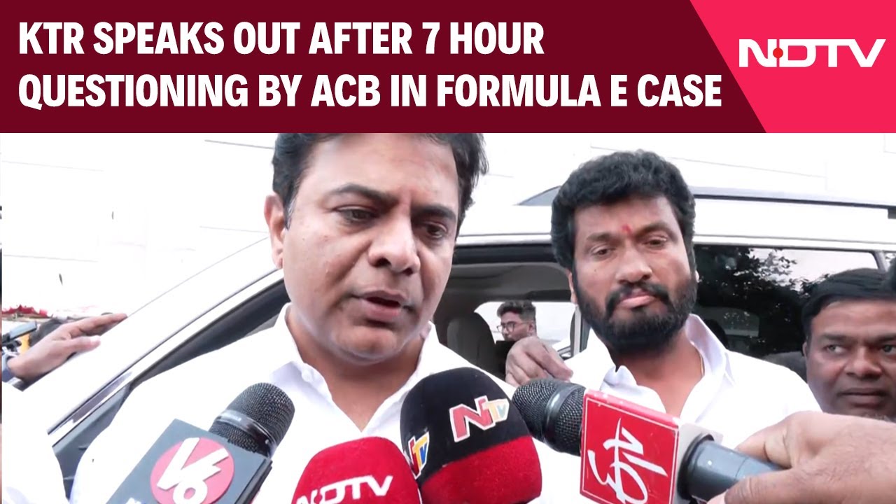 KTR News | KTR Speaks Out After 7-Hour ACB Questioning In Formula E ...