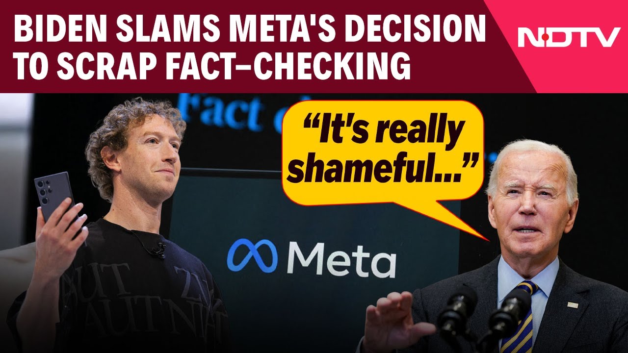 Joe Biden Slams Meta | Biden Slams Meta's Decision To Scrap US Fact-checking Program
