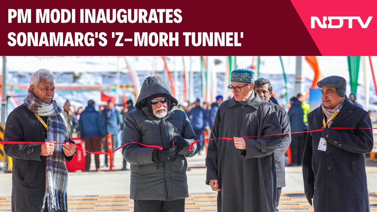 Z Morh Tunnel Sonamarg | PM Narendra Modi Inaugurates Sonamarg's 'Z ...