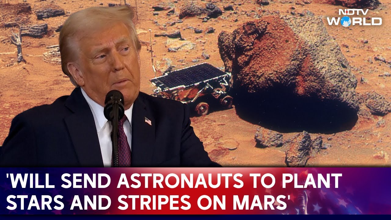 Donald Trump On Mars | Trump Says US Will "Plant Stars And Stripes" On Mars