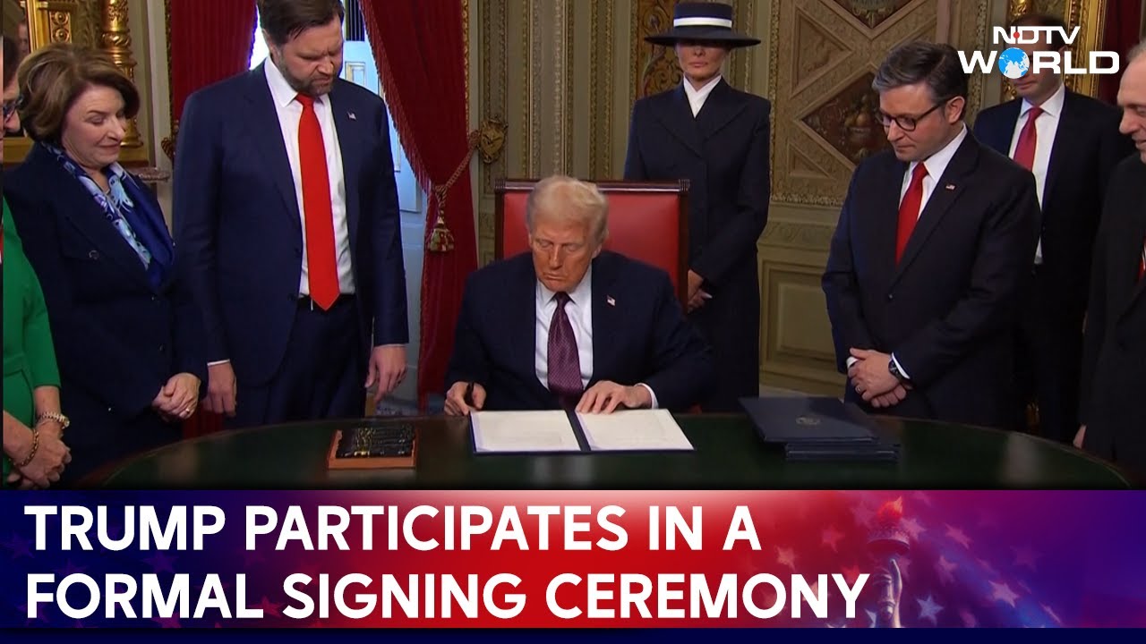 Donald Trump Inauguration 2025 | Trump Participates In A Formal Signing ...