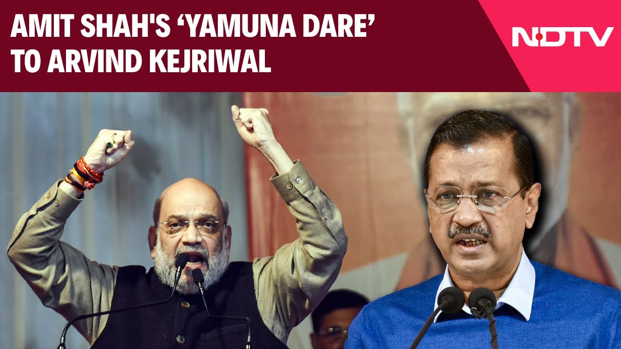 "Take That World-Famous Dip": Amit Shah's Yamuna Dare To Kejriwal