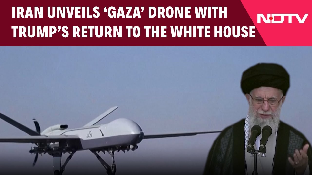 Iran Unveils 'Gaza' Drone As Tensions Rise With Trump's Return To The ...