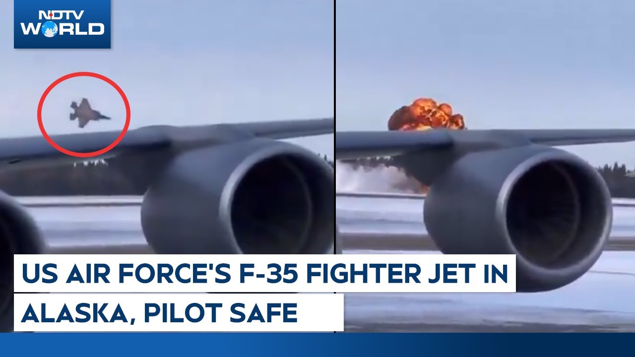 F-35 Fighter Jet | US Air Force's F-35 Fighter Jet Crashes In Alaska, Pilot Safe