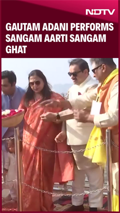 Adani Group Chairman Gautam Adani Performs Puja With Family At 'Sangam ...