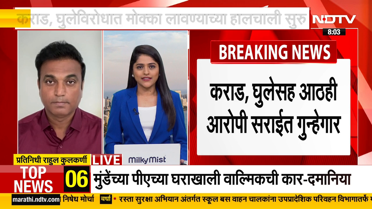 Santosh Deshmukh | Walmik Karad सह सर्व आरोपींवर मोक्का लावण्याच्या ...