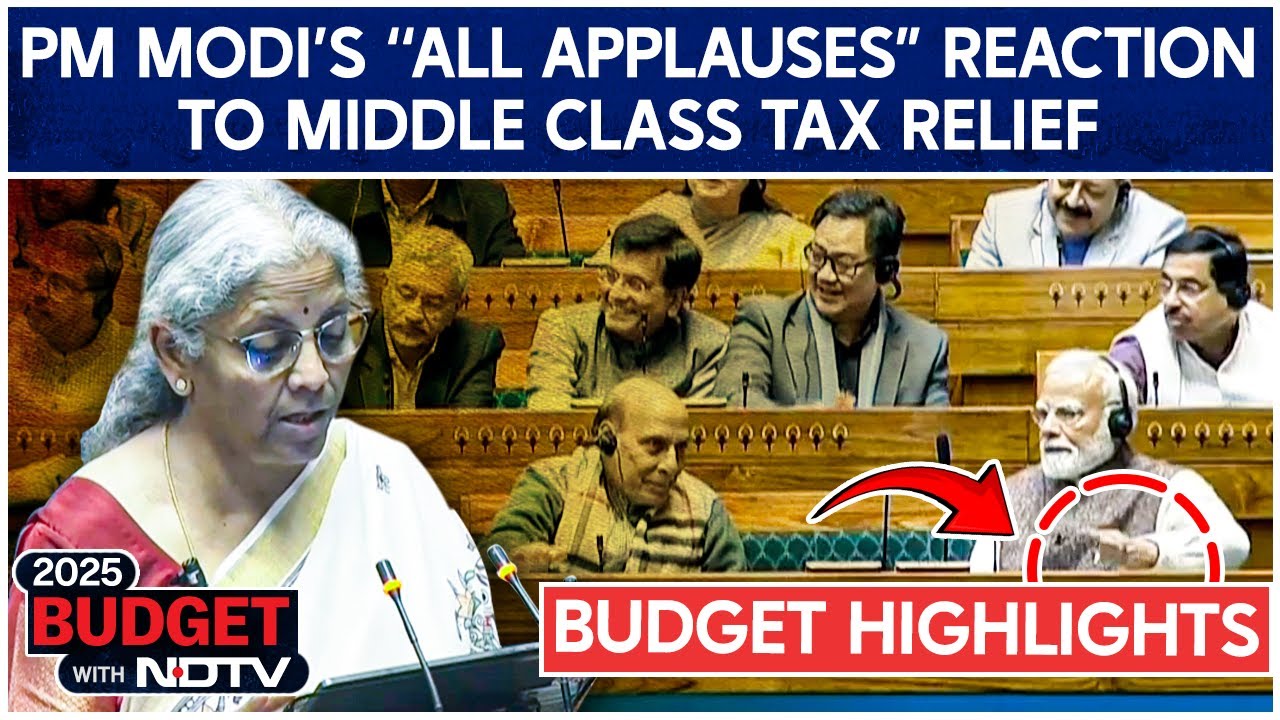 PM Modi's 'All Applauses' Reaction To Middle Class Tax Relief Goes Viral