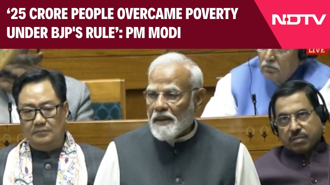 PM Modi Speech | 25 Crore People Overcame Poverty Under BJP's Rule ...