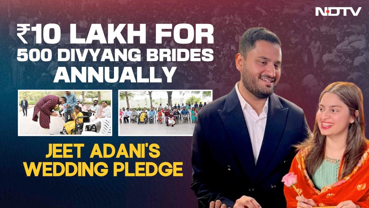 Jeet Adani's Wedding Pledge: Rs 10 Lakh For 500 Divyang Brides Annually