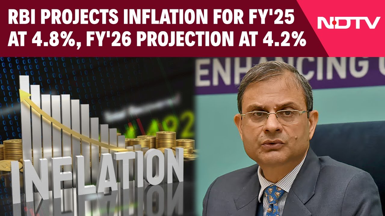 RBI Projects Inflation For FY 25 At 4.8%, FY 26 Projection At 4.25%