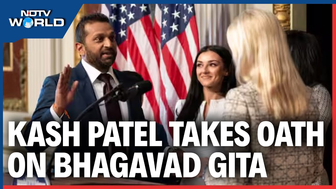 Kash Patel Sworn In As FBI Director, Takes Oath On Bhagavad Gita