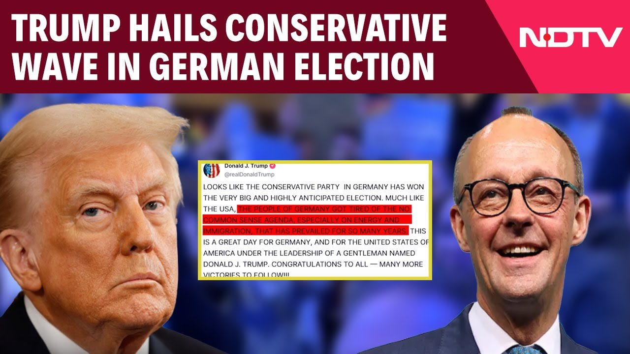 "People Tired Of...": Trump Hails Conservative Wave In German Election