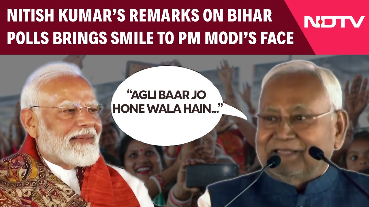 Nitish Kumar’s Remarks On Bihar Polls Brings Smile To PM Modi’s Face