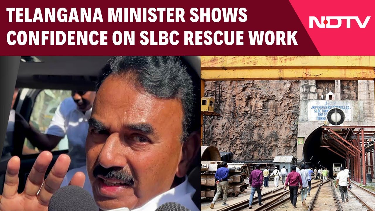 Telangana Minister Jupally Rao Expresses Confidence On SLBC Rescue Work