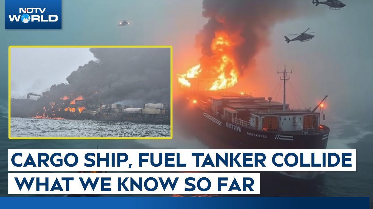 US Military Fuel Tanker Collides With Cargo Ship, What We Know So Far