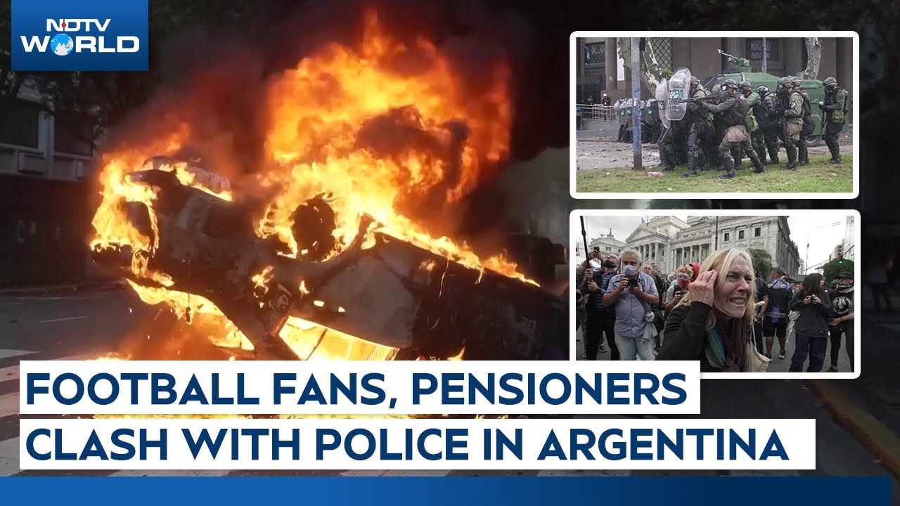 Buenos Aires Protest Turns Violent | Football Fans, Pensioners Clash ...