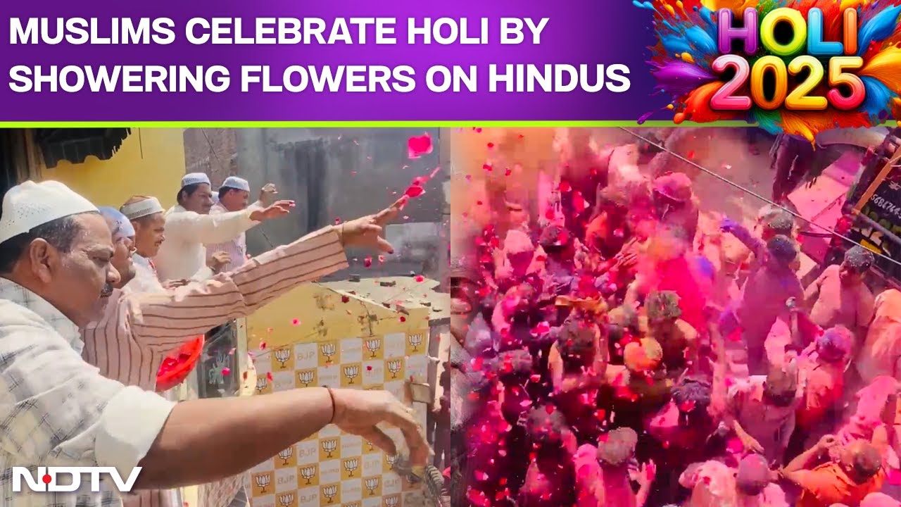 Muslims Celebrate Holi By Showering Flowers On The Hindu Community In ...
