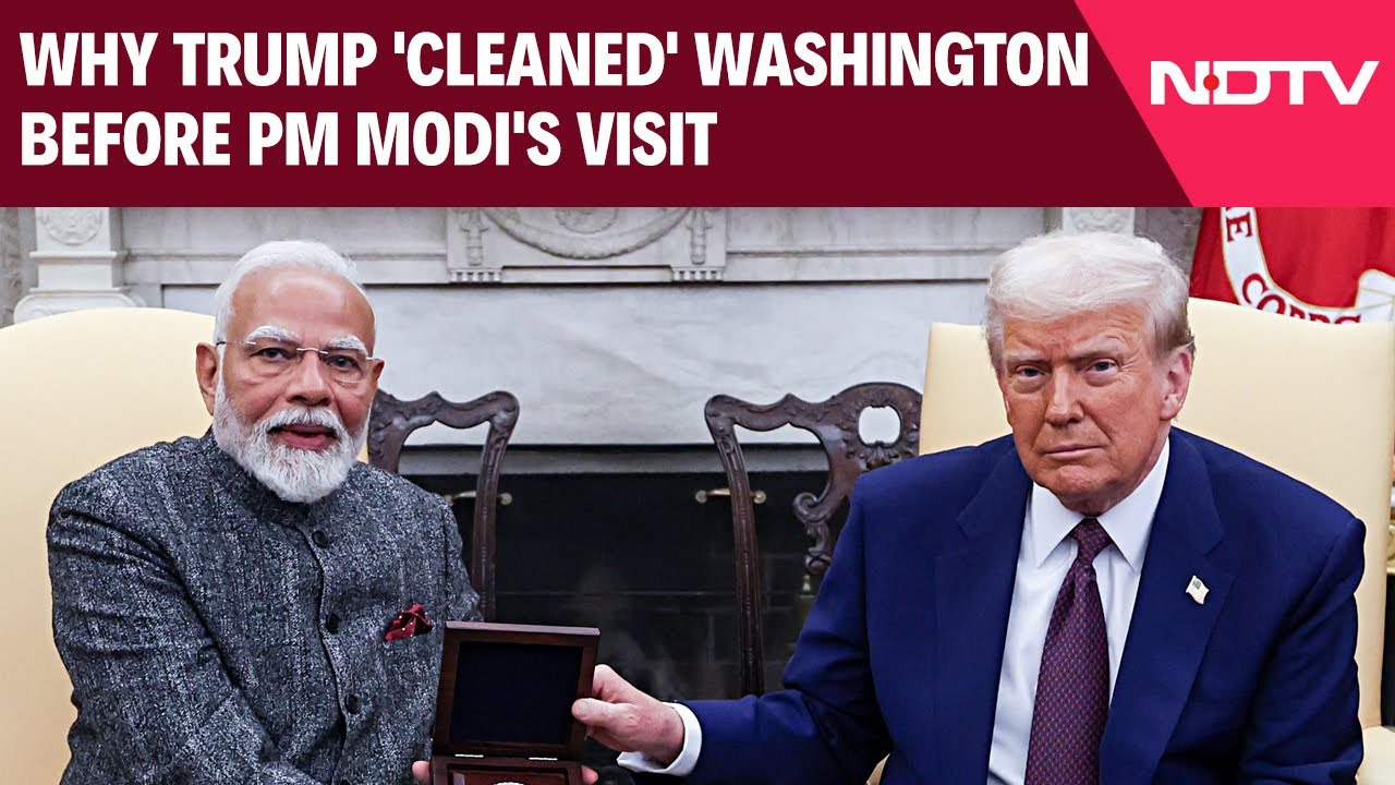 "Didn't Want Them To See...": Why Trump 'Cleaned' Washington Before PM ...