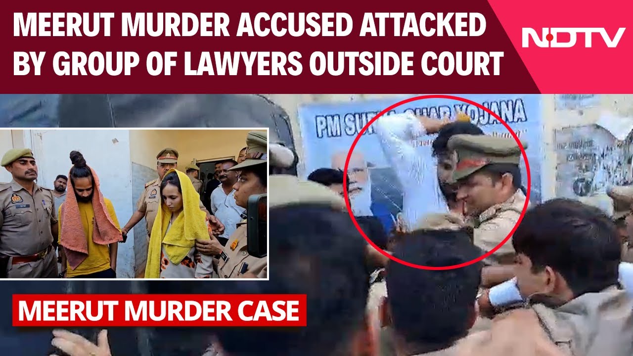 Meerut Murder Accused Attacked By A Group Of Lawyers Outside Magistrate ...
