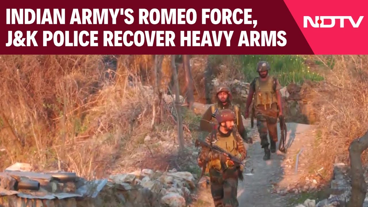 Indian Army's Romeo Force, J&K Police Recover Heavy Arms, Ammunition, Leds In Poonch