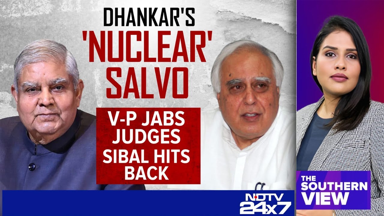 Vice-President Jagdeep Dhankhar Jabs Judges, Kapil Sibal Hits Back
