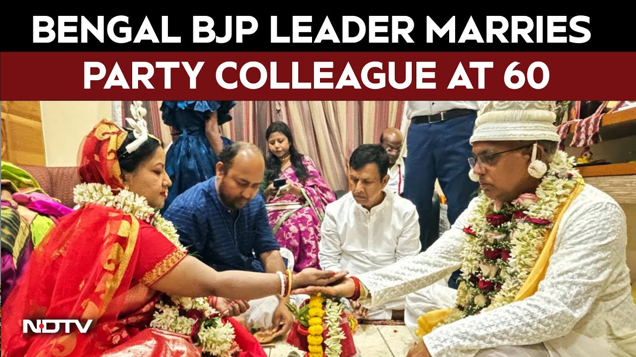 'Mother's Wish': Ex-Bengal BJP President Dilip Ghosh Marries Party Colleague At 60