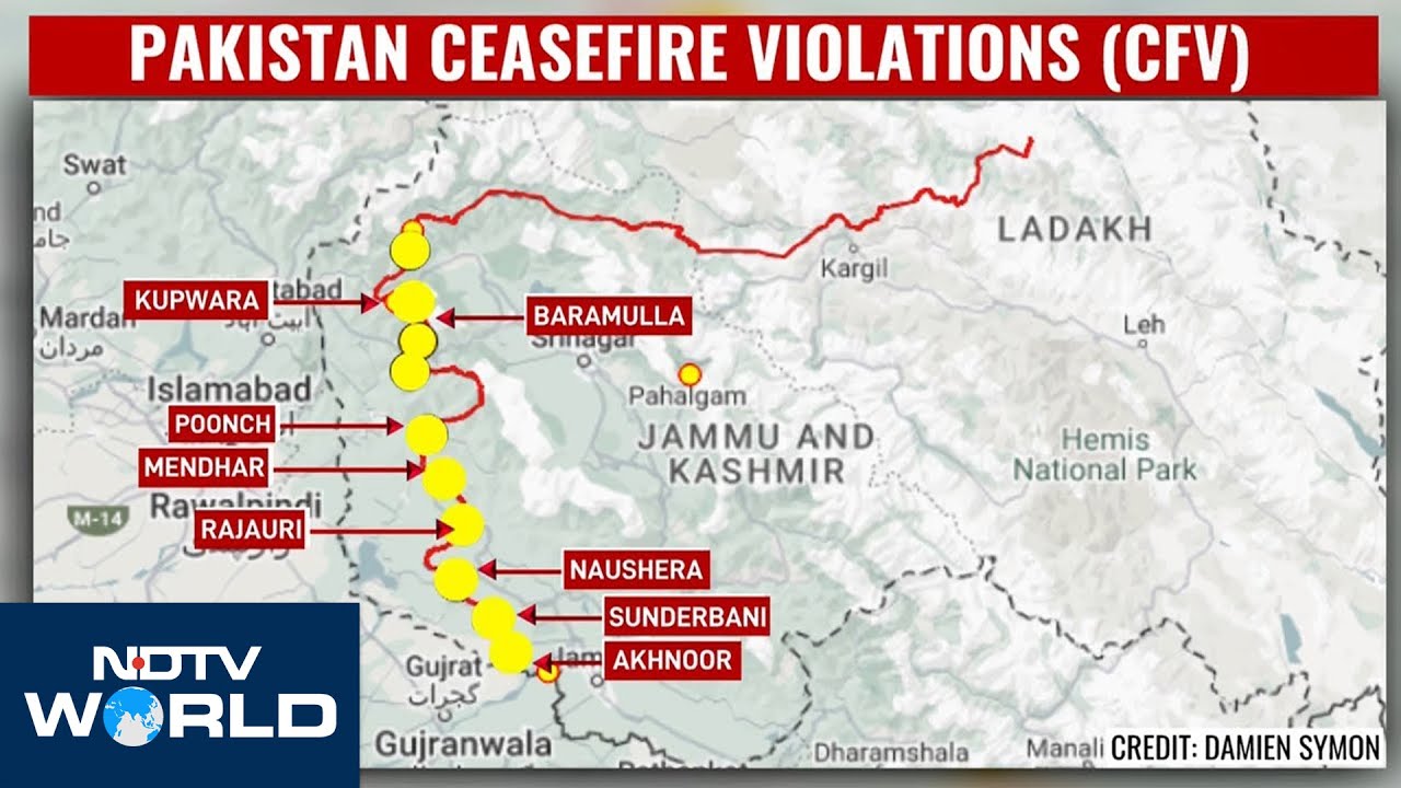 J&K News | Pakistan Army Fires On LoC Continues For 12th Consecutive Night