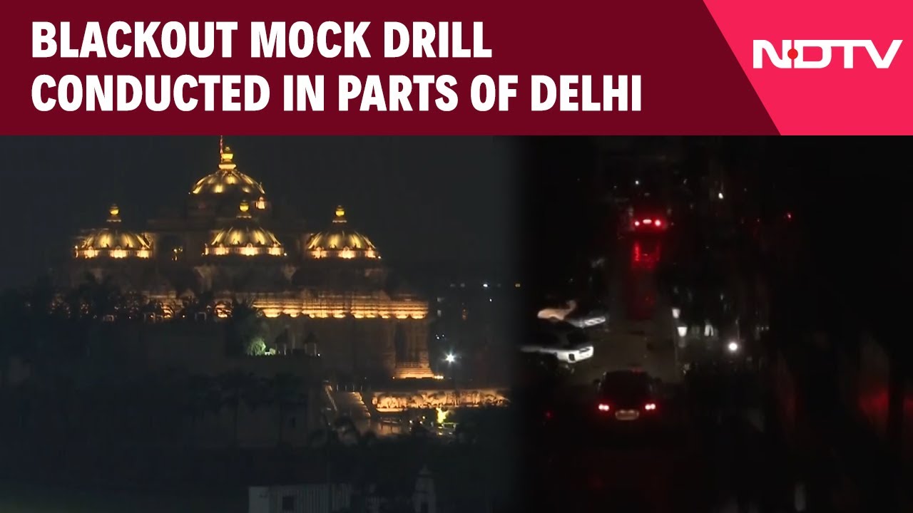 Mock Drills | Blackout Mock Drill Conducted From Vijay Chowk To ...