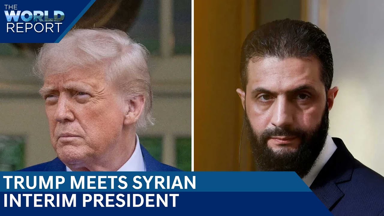 US President Donald Trump Meets Syrian Interim President Ahmed Al ...