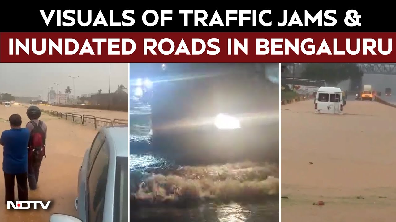 Bengaluru Rain News | Long Traffic Jams And Inundated Roads In ...