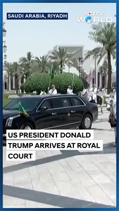 US President Donald Trump Arrives At Saudi Arabia's Royal Court