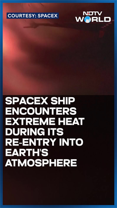 SpaceX Ship Encounters Extreme Heat During Its Re-Entry Into Earthâ s ...